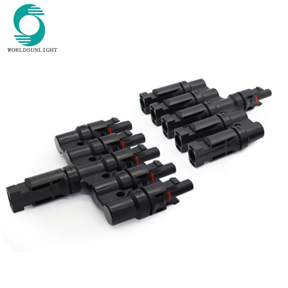 WSPVT5 IP67 1000v 5 om 1 pv mc4 t tak PV Panel Par... – Vicedeal