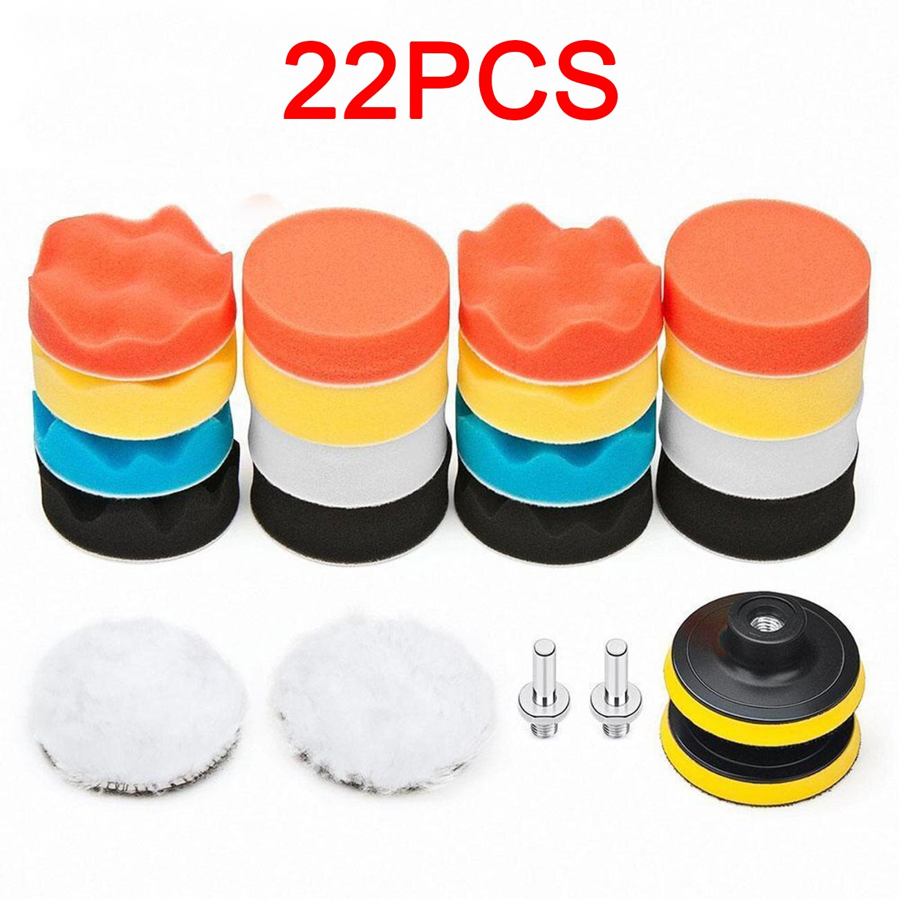 22pcs 3inch Polishing Sponge Pad Kits Waxing Spong... – Vicedeal