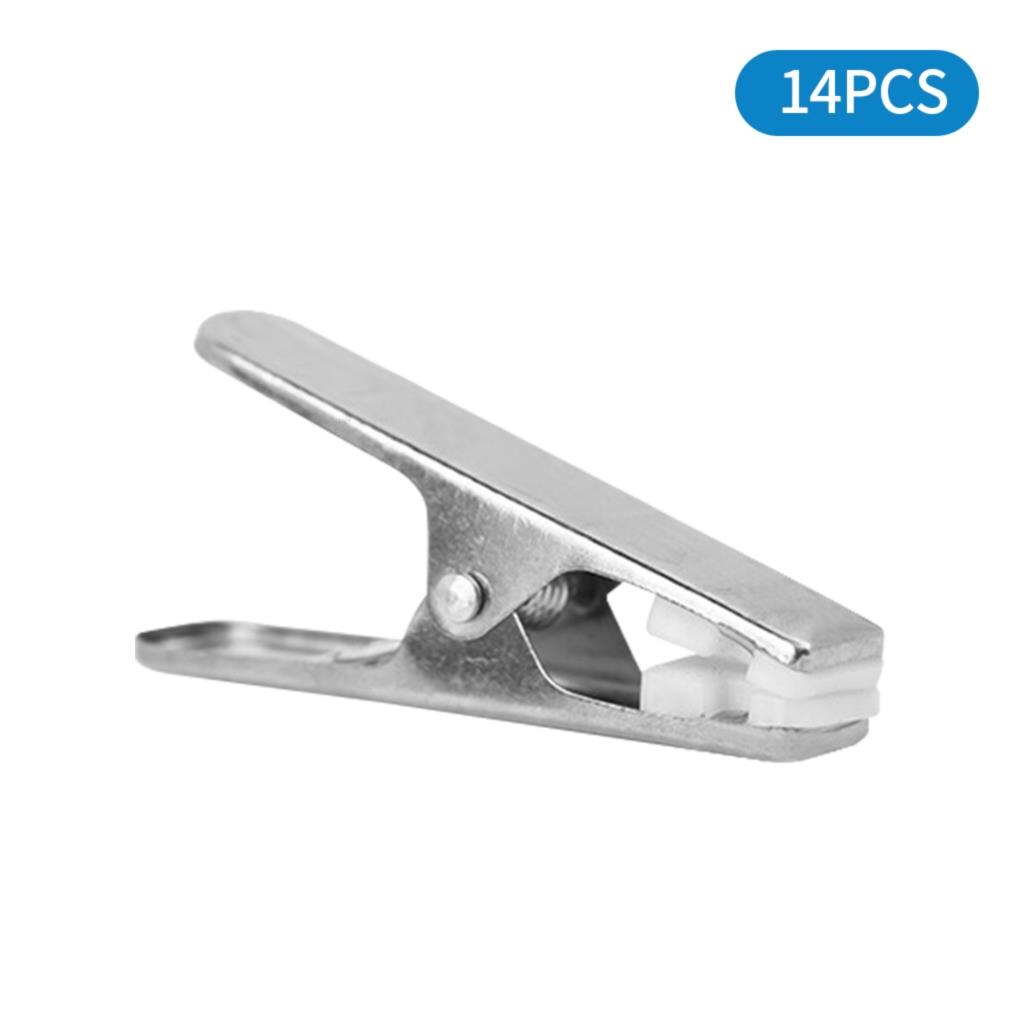 14Pcs Clothes Clips Stainless Steel Clothespin Han... – Grandado
