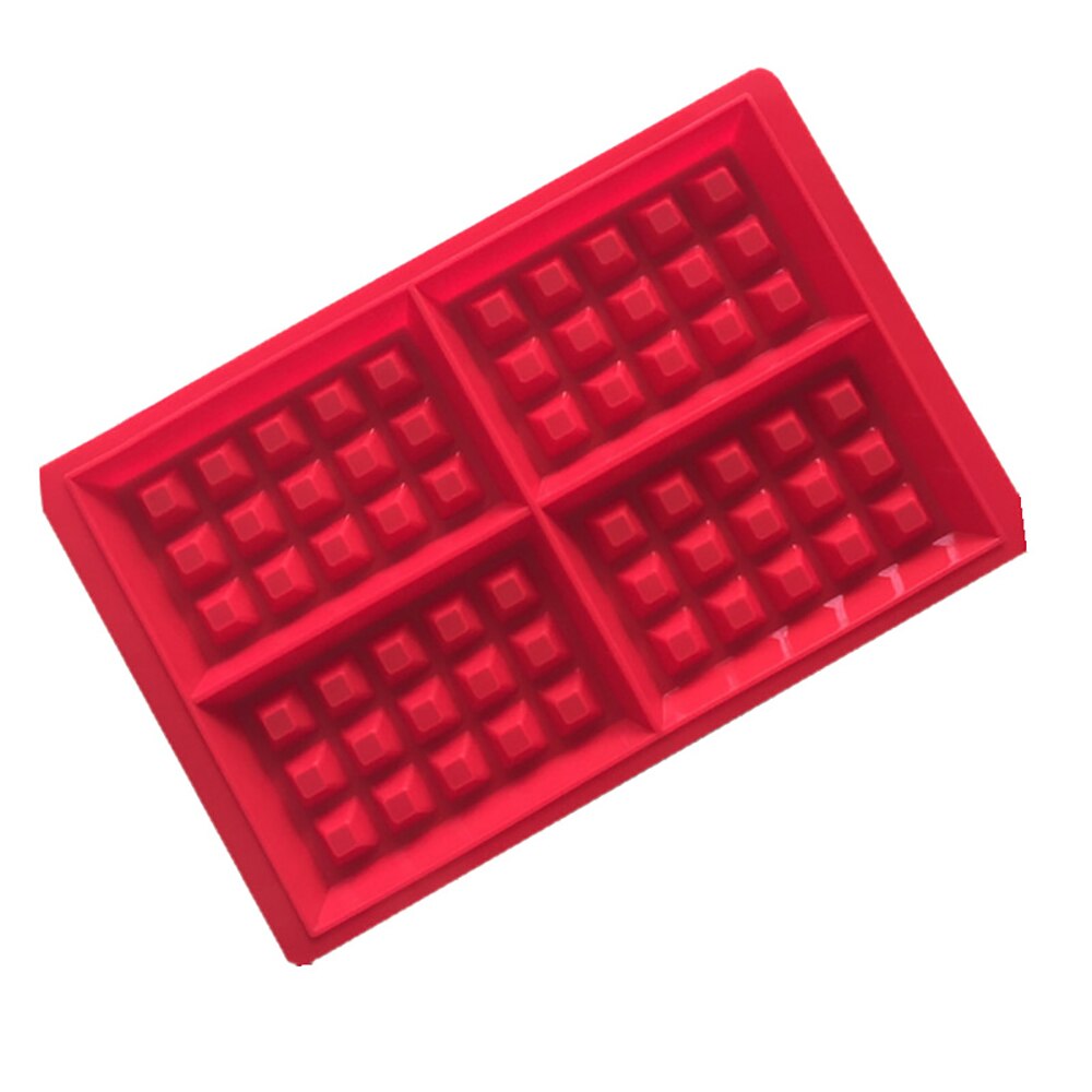 4 Grid Silicone Waffle Mold Bakeware DIY Chocolate... – Grandado