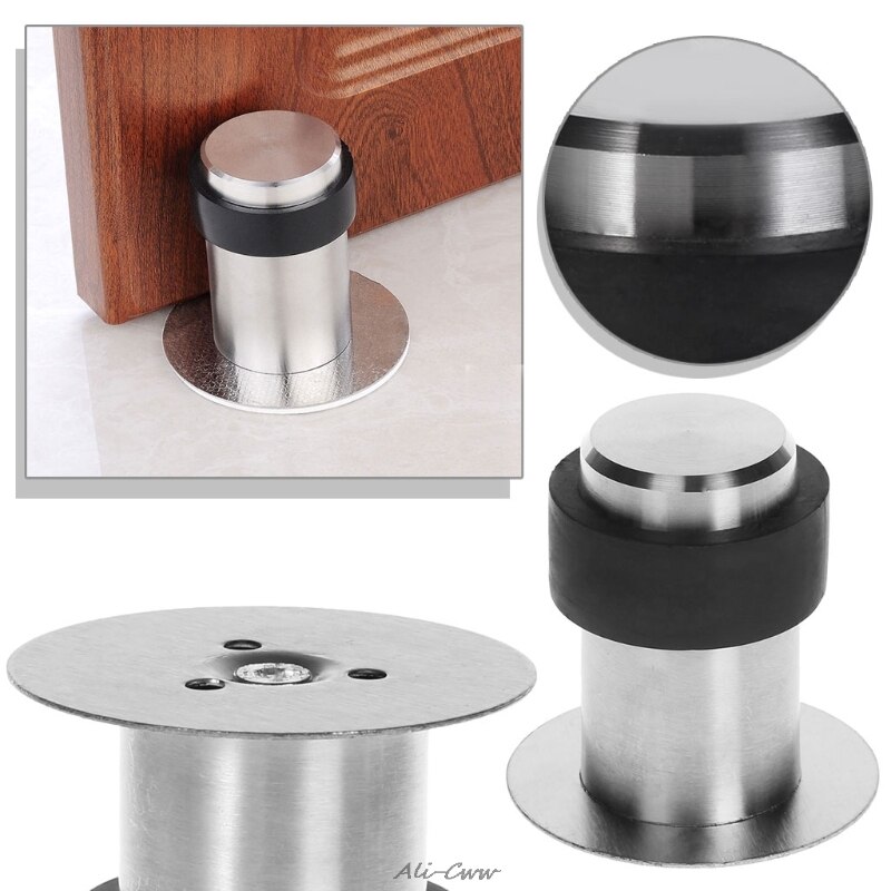 Door Stops Anti-Collision Stainless Steel Rubber S... – Grandado