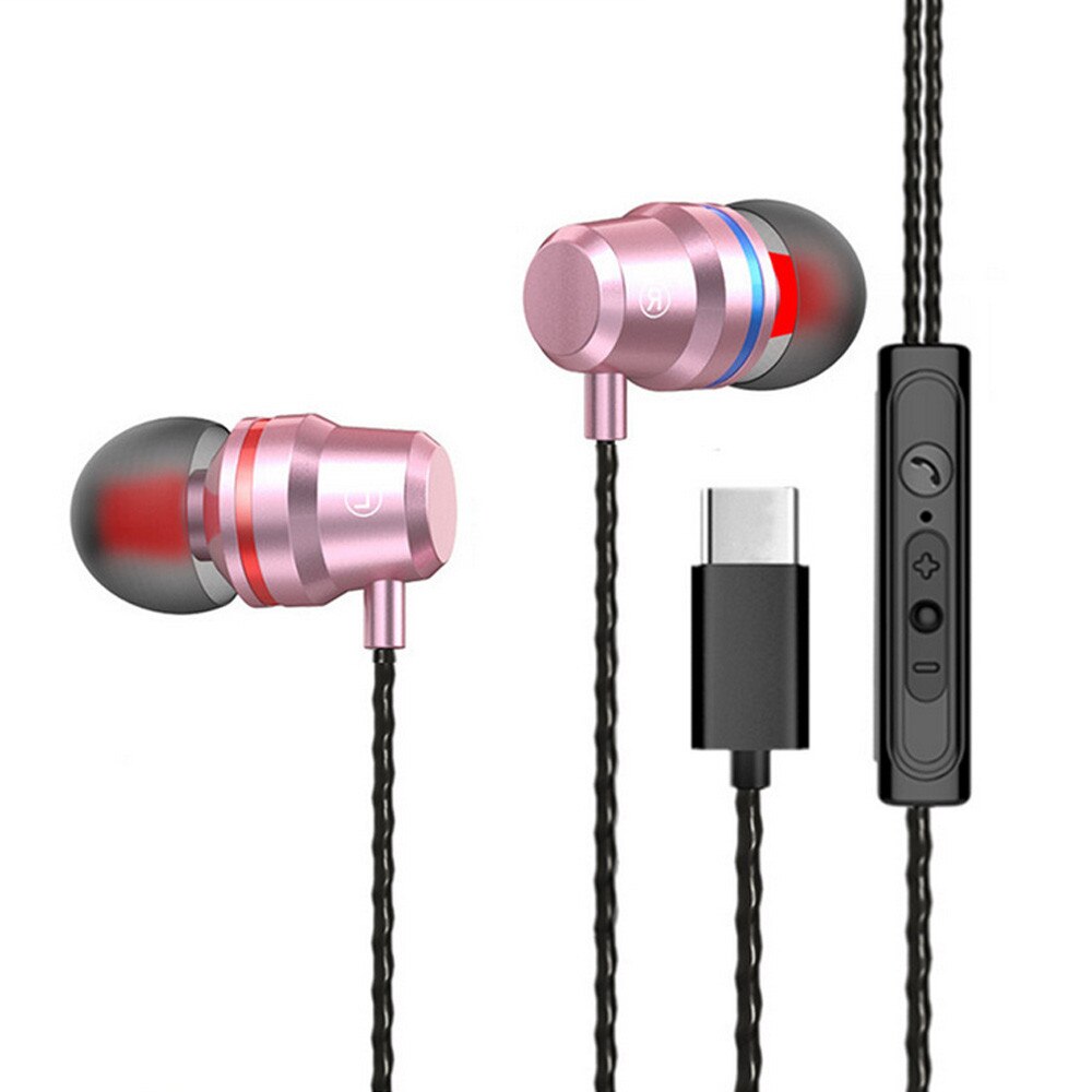 Type-C USB-C In-Ear Earphone Headset Earphones Ear... – Grandado