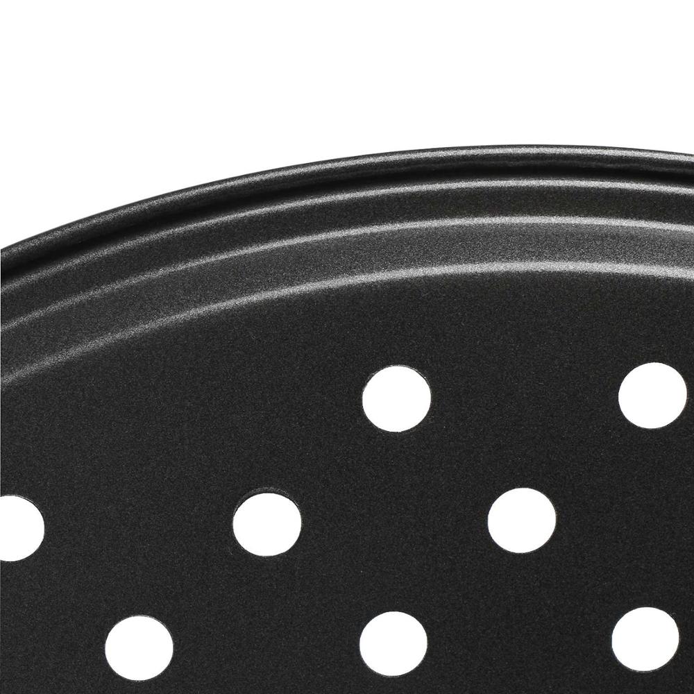 12inch Pizza Pan with Holes Carbon Steel Perforate... – Grandado