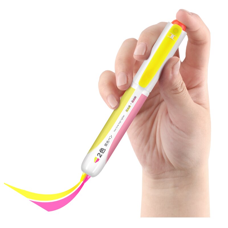 2 Line Color Highlighter Pen Fluorescent Marker Sp... – Grandado