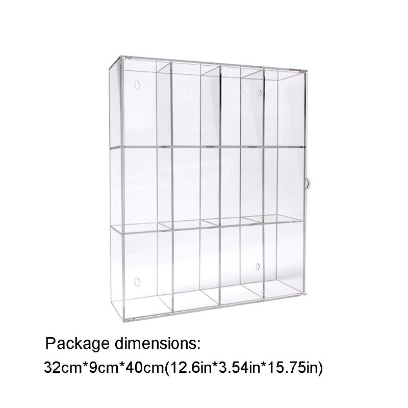 12 Grids Clear Acrylic Model Toy Display Case Acti... – Grandado