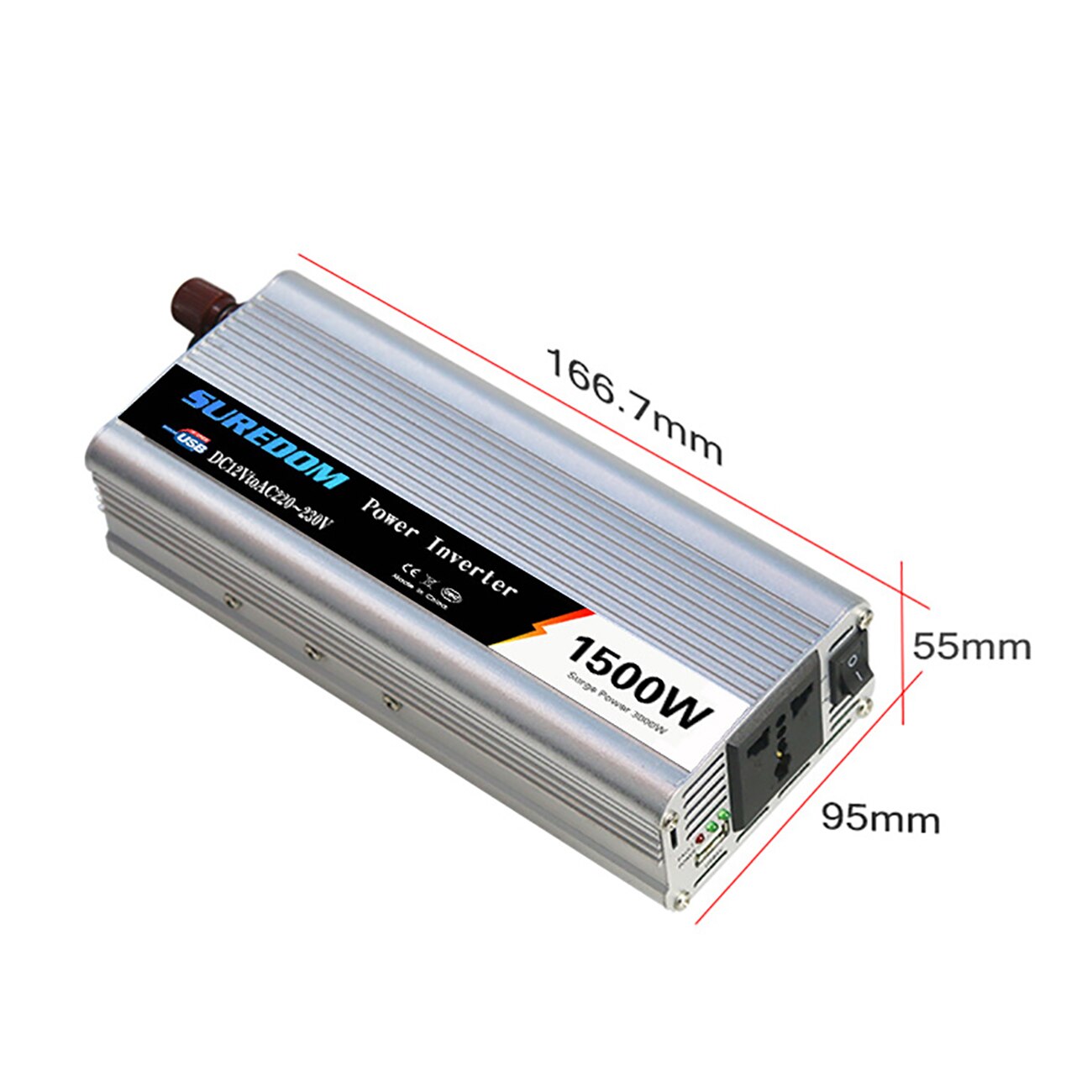 800/1000/1500W Power Inverter DC 12V To AC 220V Ve... – Grandado