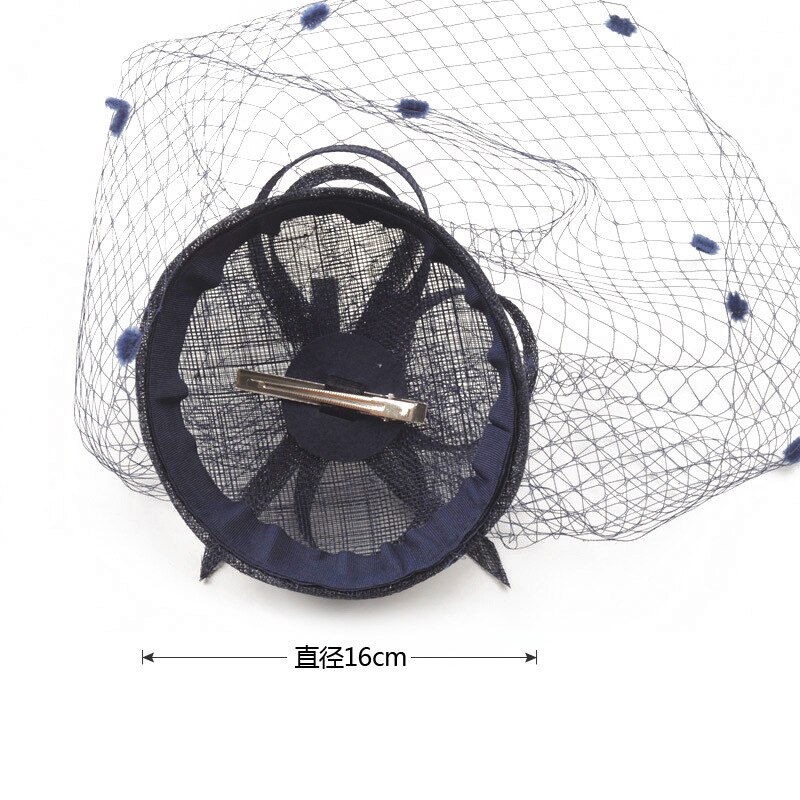 HanXi Women Royal Mesh Floral Hair Fascinator Fedo... – Grandado