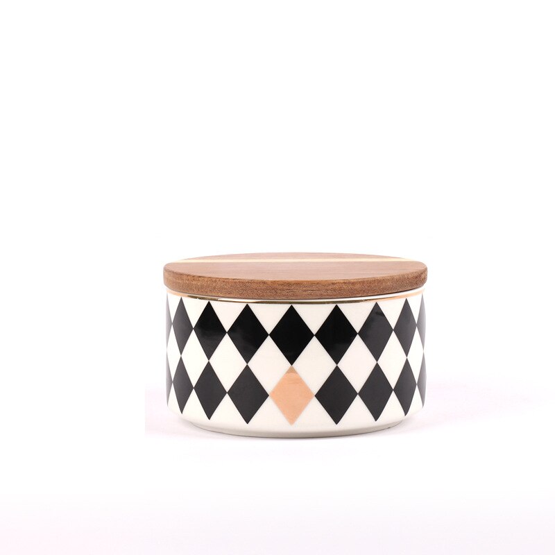 Ceramics Storage Bottles Jar Marble Pattern Cerami... – Grandado