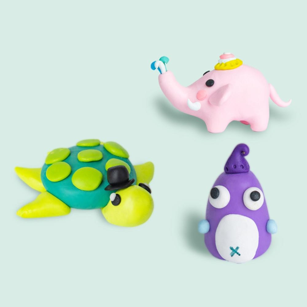 55Pcs DIY Polymer Clay 24 colors Polymer Clay Plas... – Grandado