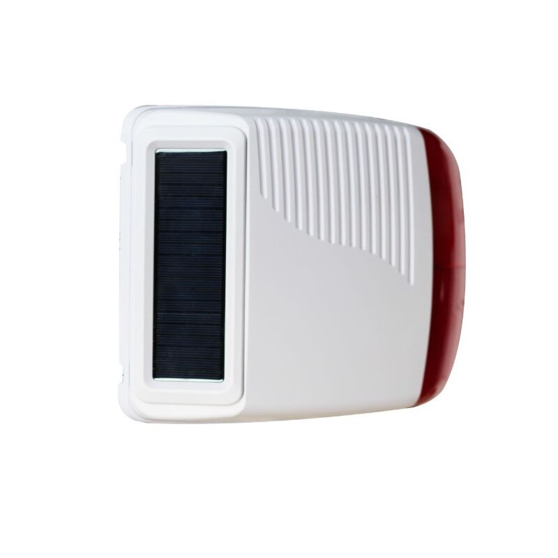 Solar Wireless Sound And Light Siren Red Flashligh... – Grandado