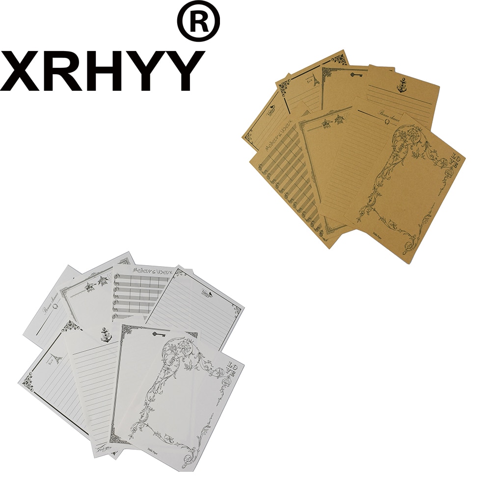 8 Pcs Vintage Stationery Paper Romantic Love Lette... – Vicedeal