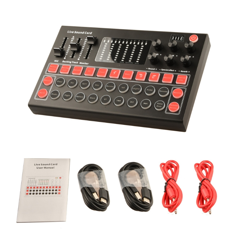 Microphone Sound Mixer Sound Card Audio Mixing M9 ... – Grandado