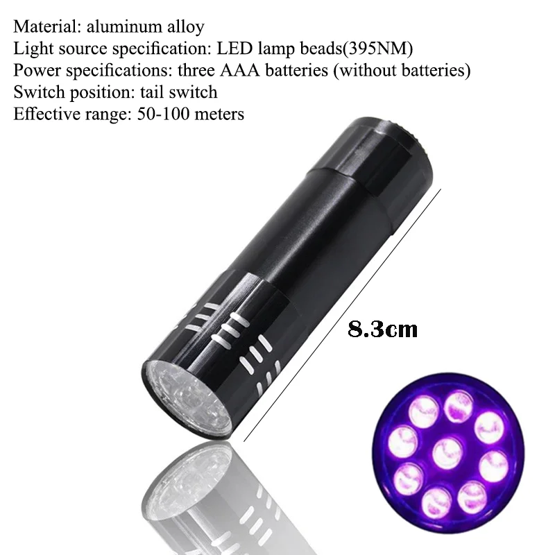 Purple White Dual Light Flashlights Ultraviolet To... – Grandado