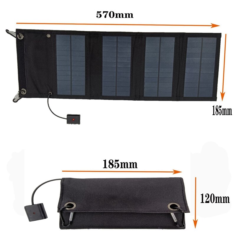 10W Opvouwbare Solar Charger Power Bank 5V Outdoor... – Vicedeal