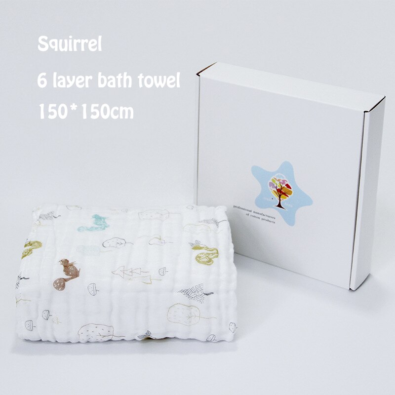 6 lagen 100% Katoen Pasgeboren Verpakt Doekjes Bad... – Grandado