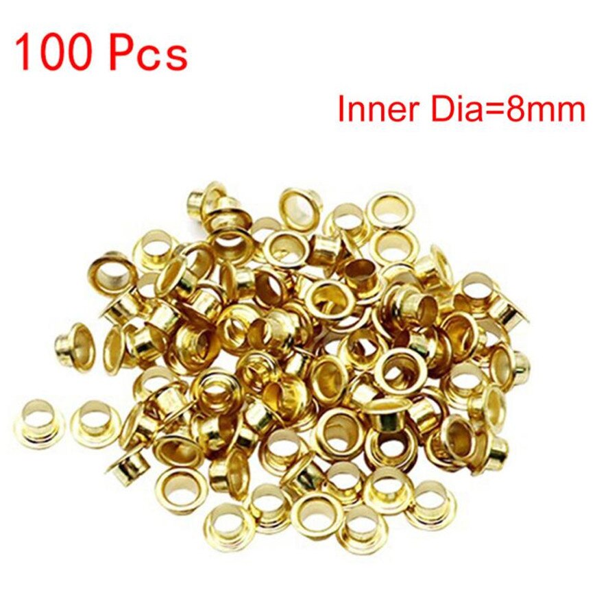 100 Pcs Titanium Eyelets Leather Tool Craft Repair... – Grandado