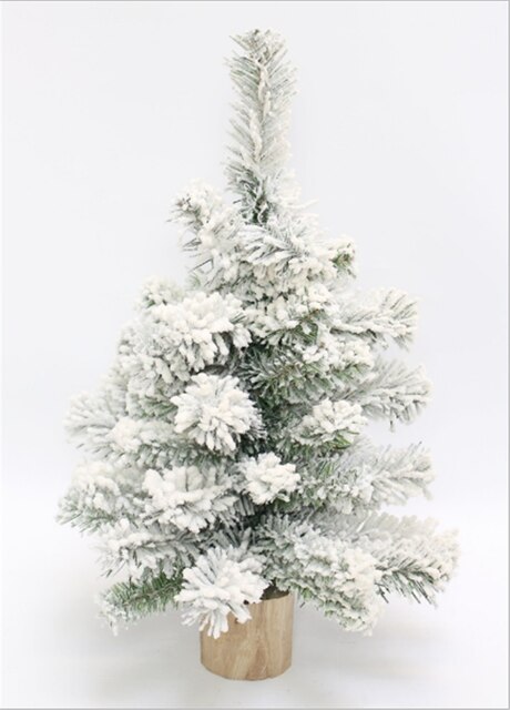 45cm Flocking Christmas Tree With Snowflake Effect... – Grandado