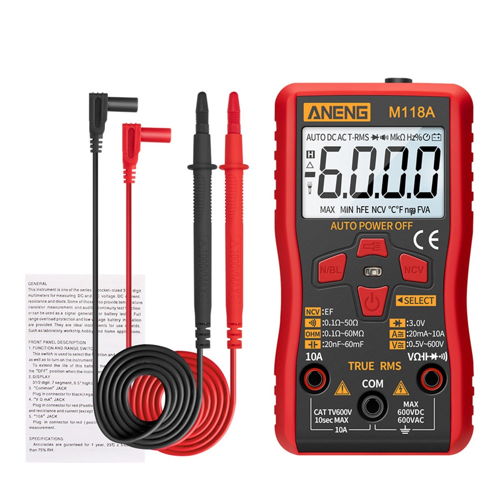 M118A Digital Mini Multimeter Tester Auto Mmultime... – Grandado