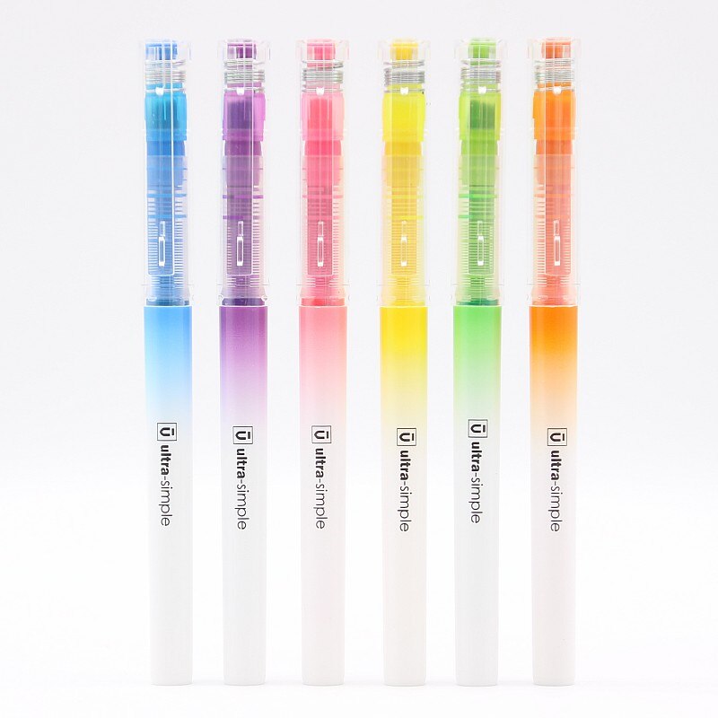 M&G 6 Colors/set Roller Highlighter Pens,Marker Hi... – Vicedeal