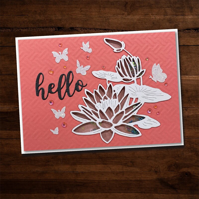 Metal Cutting Dies Lotus Wildflowers Blossom Nesti... – Grandado