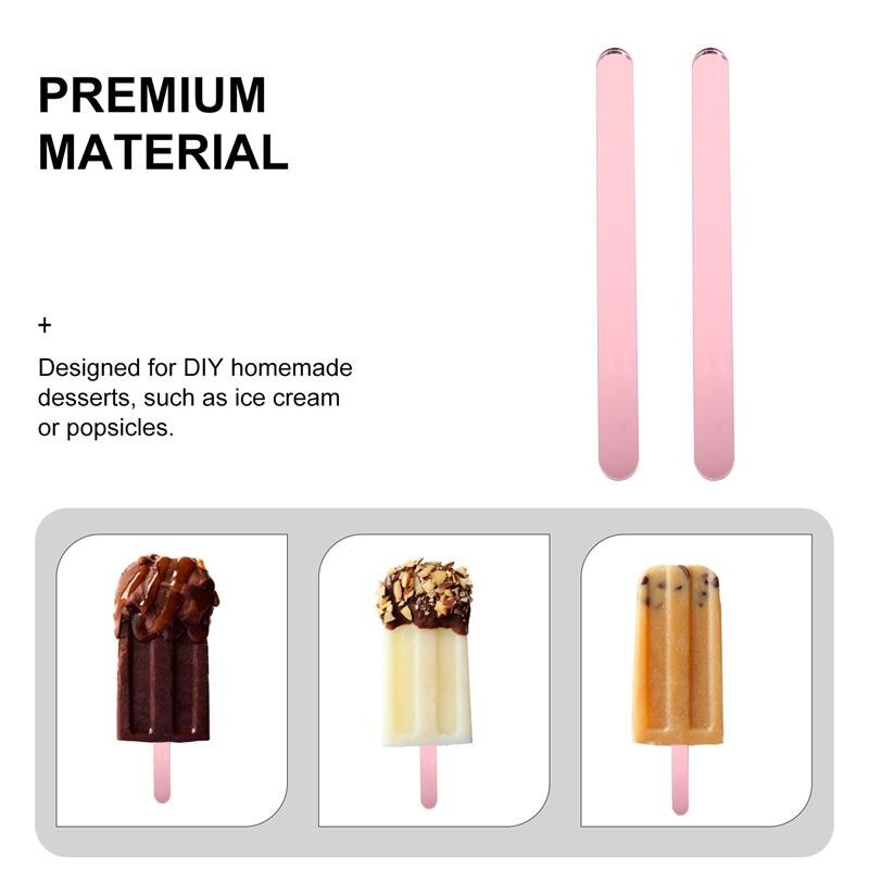 50pcs Acrylic Ice Cream Sticks Popsicle Stick Ice ... – Vicedeal