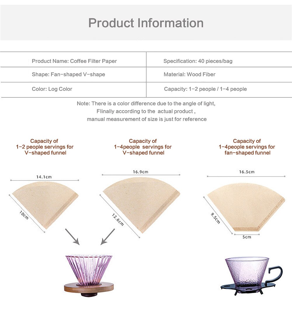 Good coffee filter paper coffee white paper filter... – Vicedeal