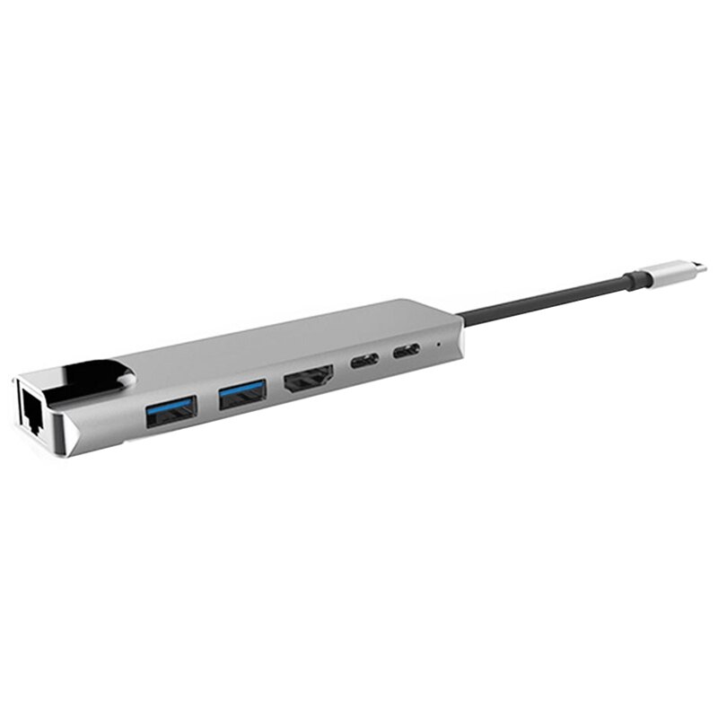6 in 1 USB 3.0 High Speed Ports Type-C Hub USB-C t... – Grandado