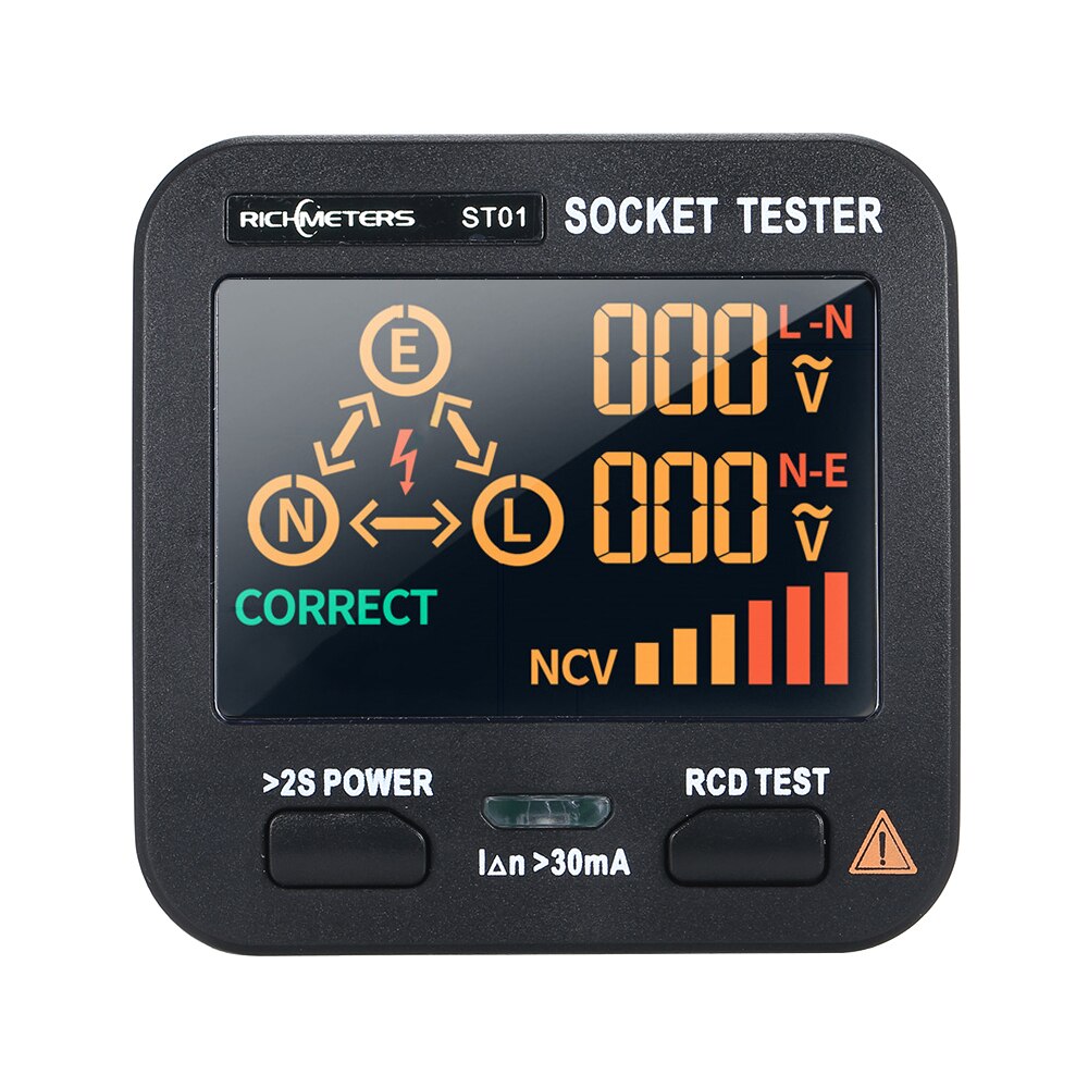 Smart socket tester digital skærm socket tester jo... – Grandado