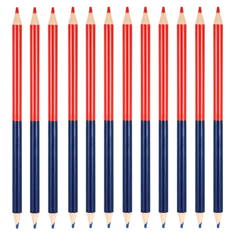 Checking Pencils Red And Blue Erasable Pencils Pre... – Grandado