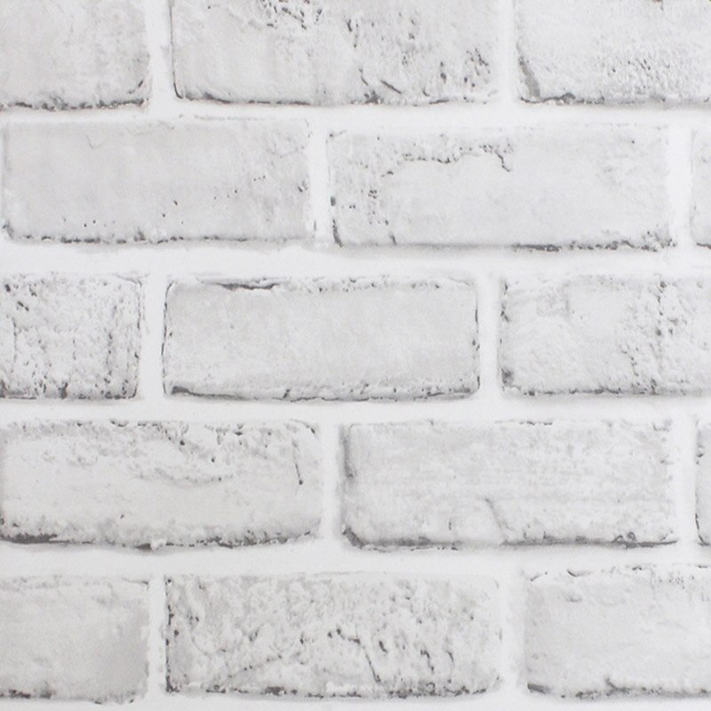 Thick White Brick Pattern Wallpaper Nordic Self-ad... – Grandado