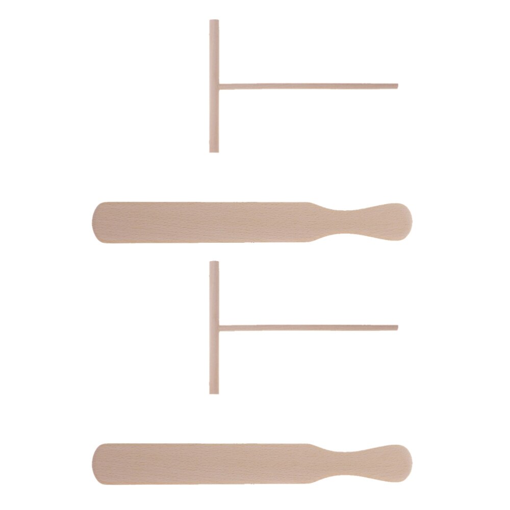 4 in 1 Crepe Spatula Spreader Set Wooden Portable ... – Grandado