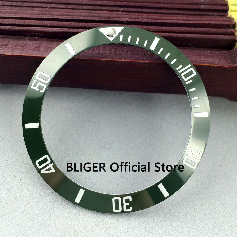 BLIGER 38mm Groene Keramische Bezel Witte Marks Ho... – Vicedeal