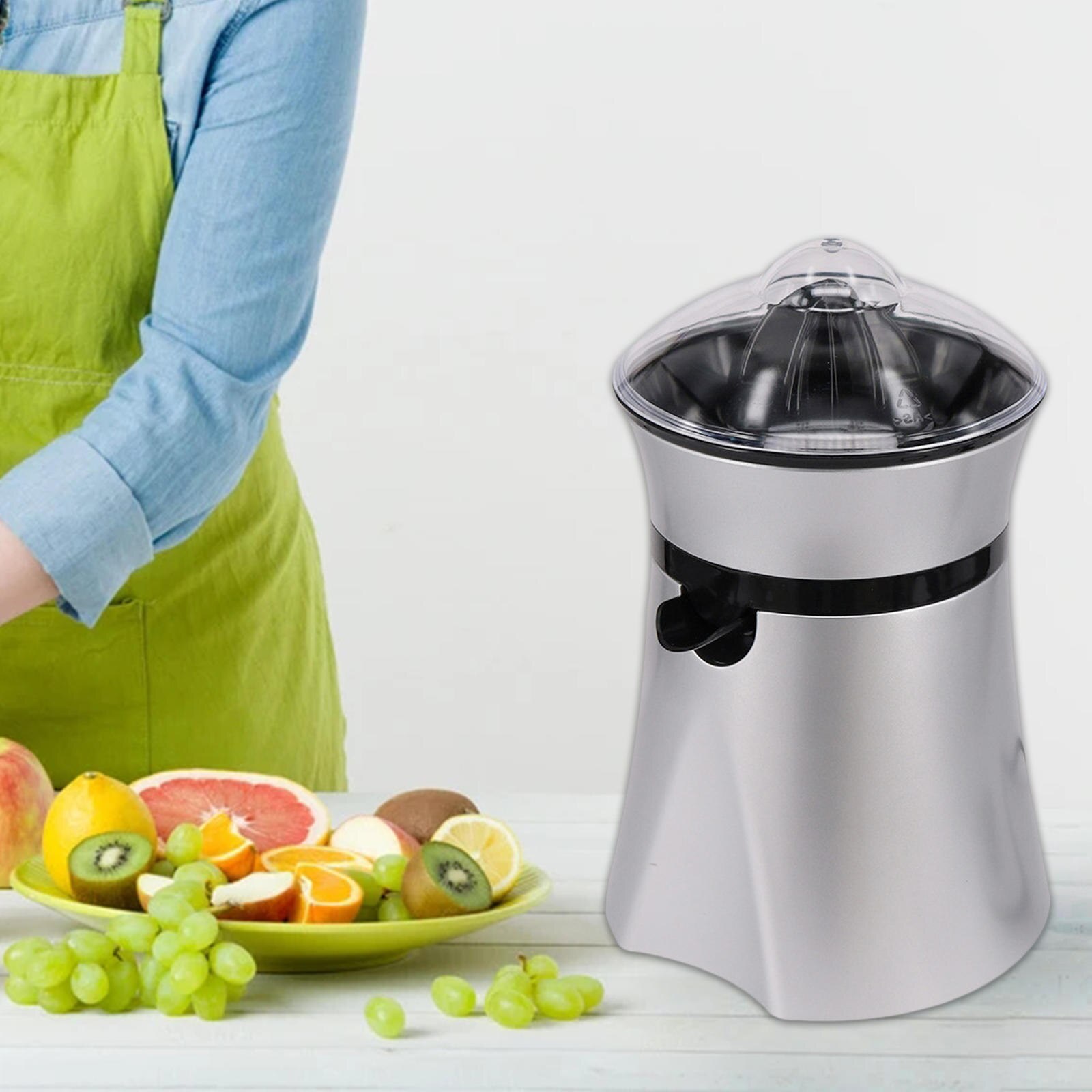 Stainless Steel Electric Juicer with Two Interchan... – Grandado