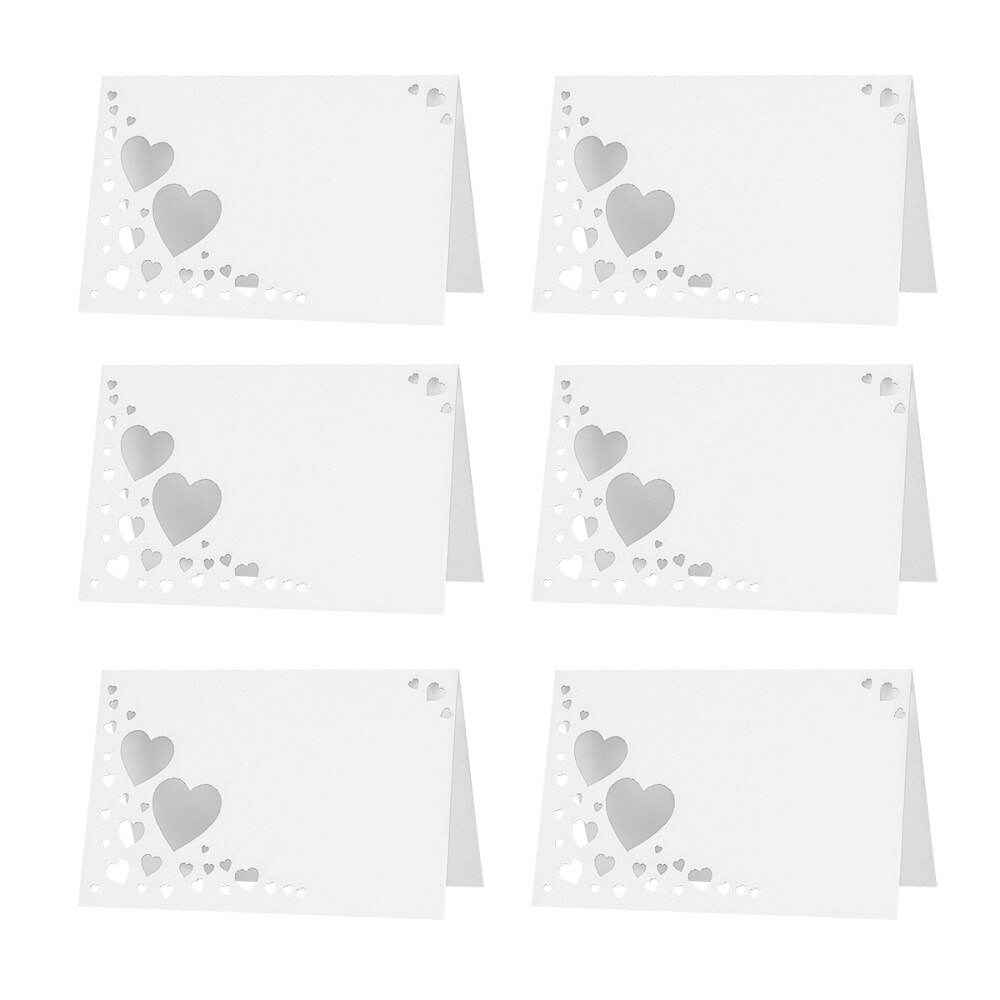 ULTNICE 50pcs Heart Hollow Name Place Cards Weddin... – Vicedeal