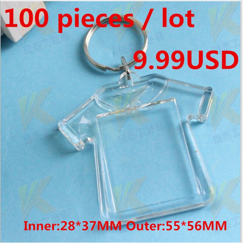 100Pcs/Lot Blank Transparent Clear Acrylic Insert ... – Grandado