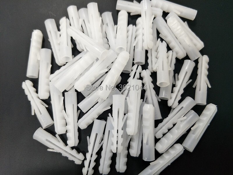 50pcs 8mm Nylon Screw Bolts Plastic Plug Expansion... – Grandado