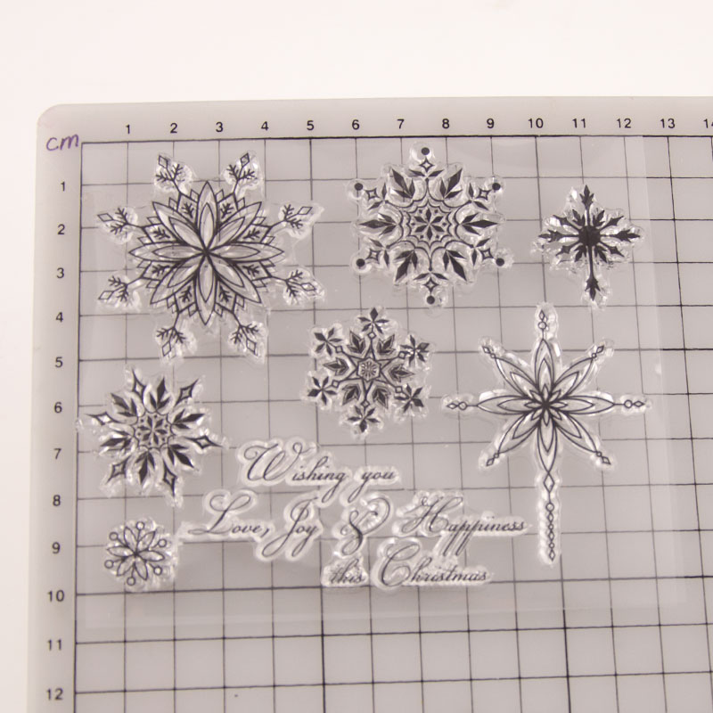 Transparent Stamps Snowflake Christmas Clear Stamp... – Vicedeal