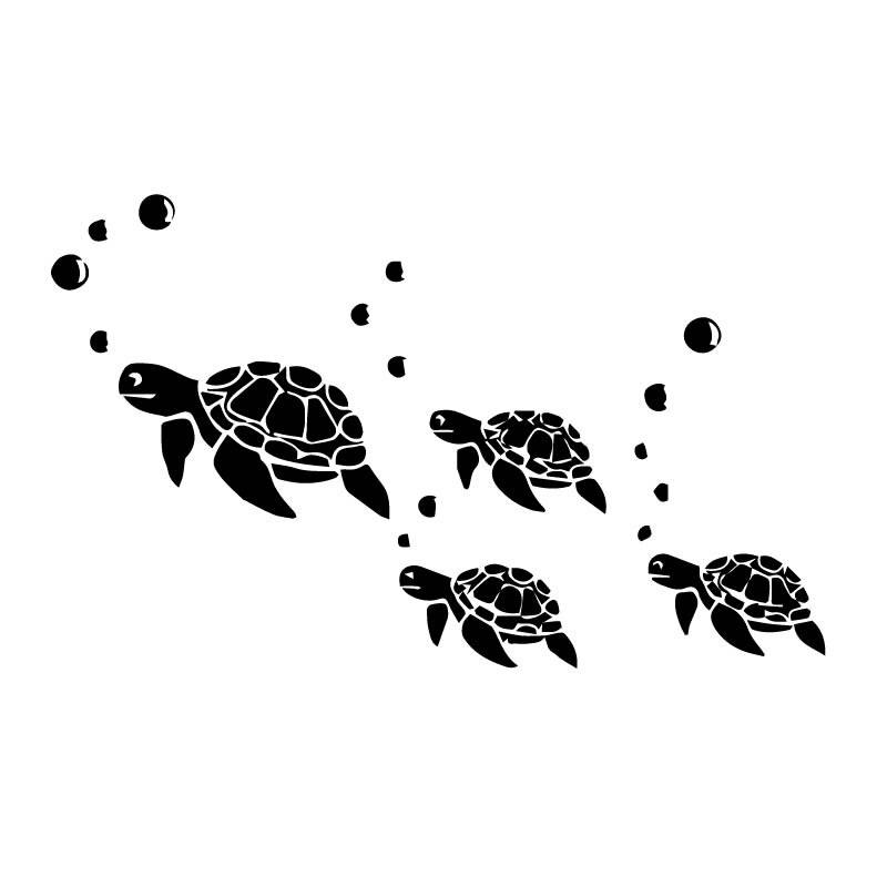 YOJA-calcomanía de cristal de tortuga para decorac... – Grandado