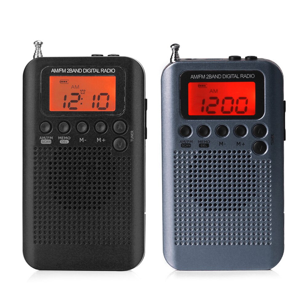 HRD-104 Pocket Portable AM FM Radio Digital Displa... – Grandado