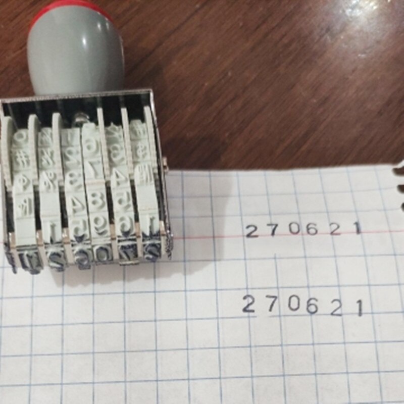 Vintage DIY Wheels Rollers 6 Digits Numbering Stam... – Grandado