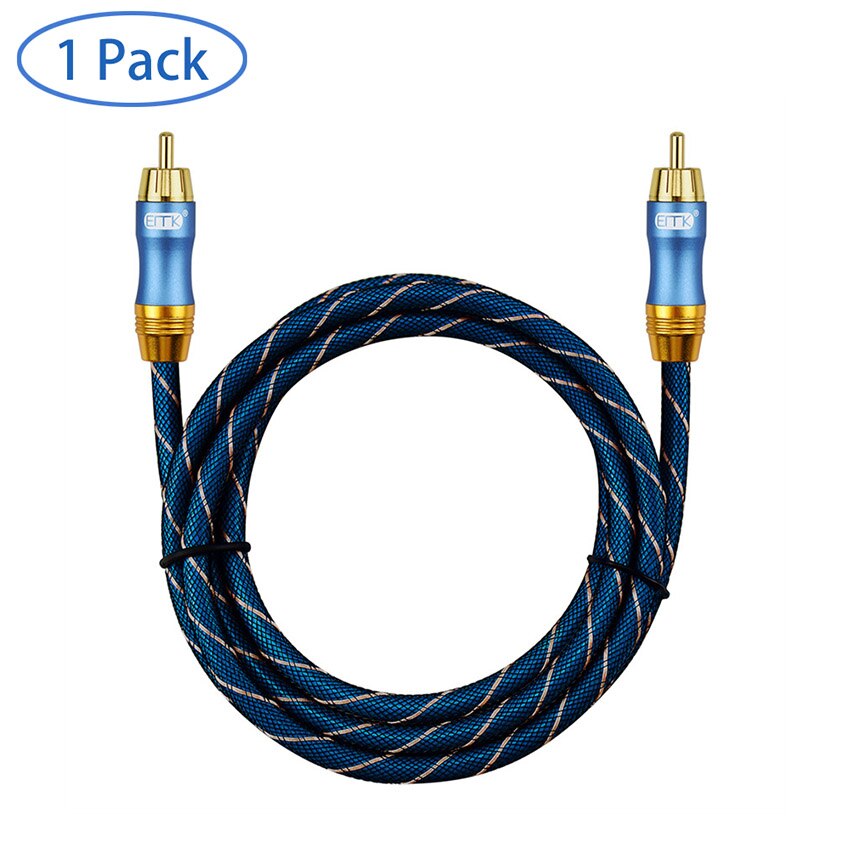 EMK Digital Audio Coaxial Cable - Dual Braided Shi... – Grandado