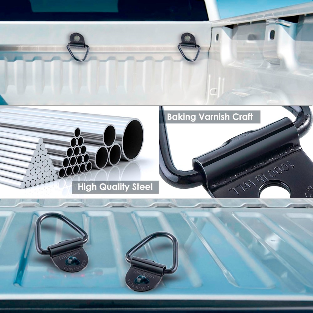 8Pcs Cargo Tie-Down Ankers V-Ring Trailer Anker Ve... – Vicedeal