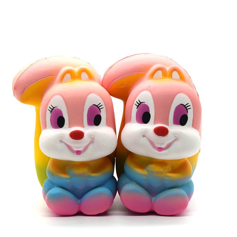 12cm Colorful Squirrel Squishies Slow Rising Squee... – Grandado