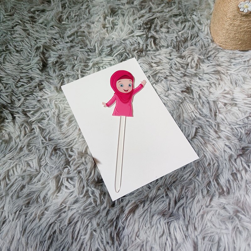 Acrylic Muslim Color Printing Cake Toppers Eid Mub... – Vicedeal