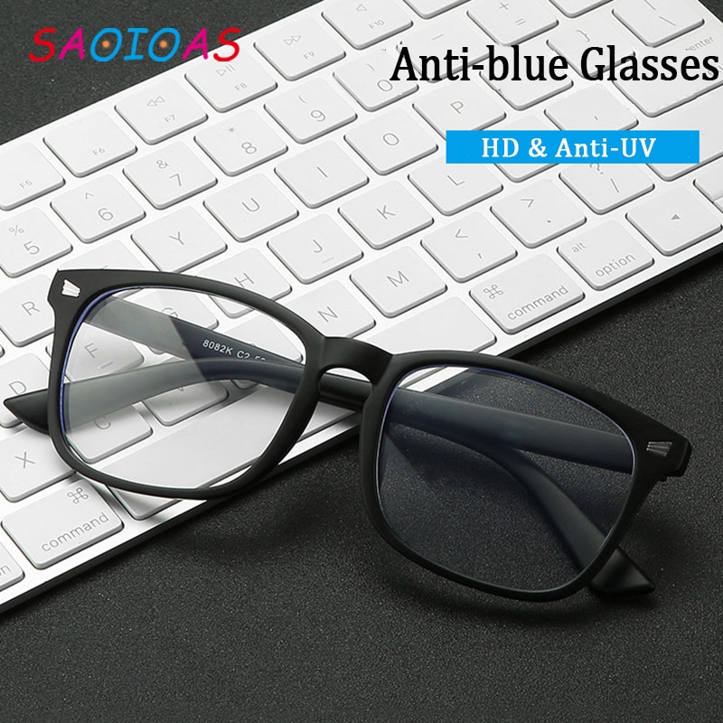 SAOIOAS Anti blue rays computer Glasses Men Blue L... – Grandado