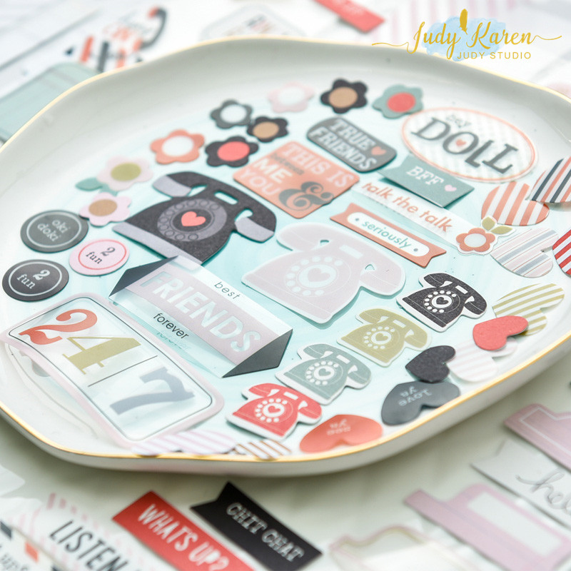 Cute Phone Transparent PVC Cardstock diecuts for D... – Grandado