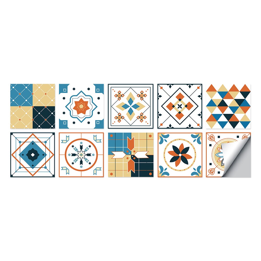 Spanish Ceramics Bathroom Wall Tile Stickers Water... – Grandado