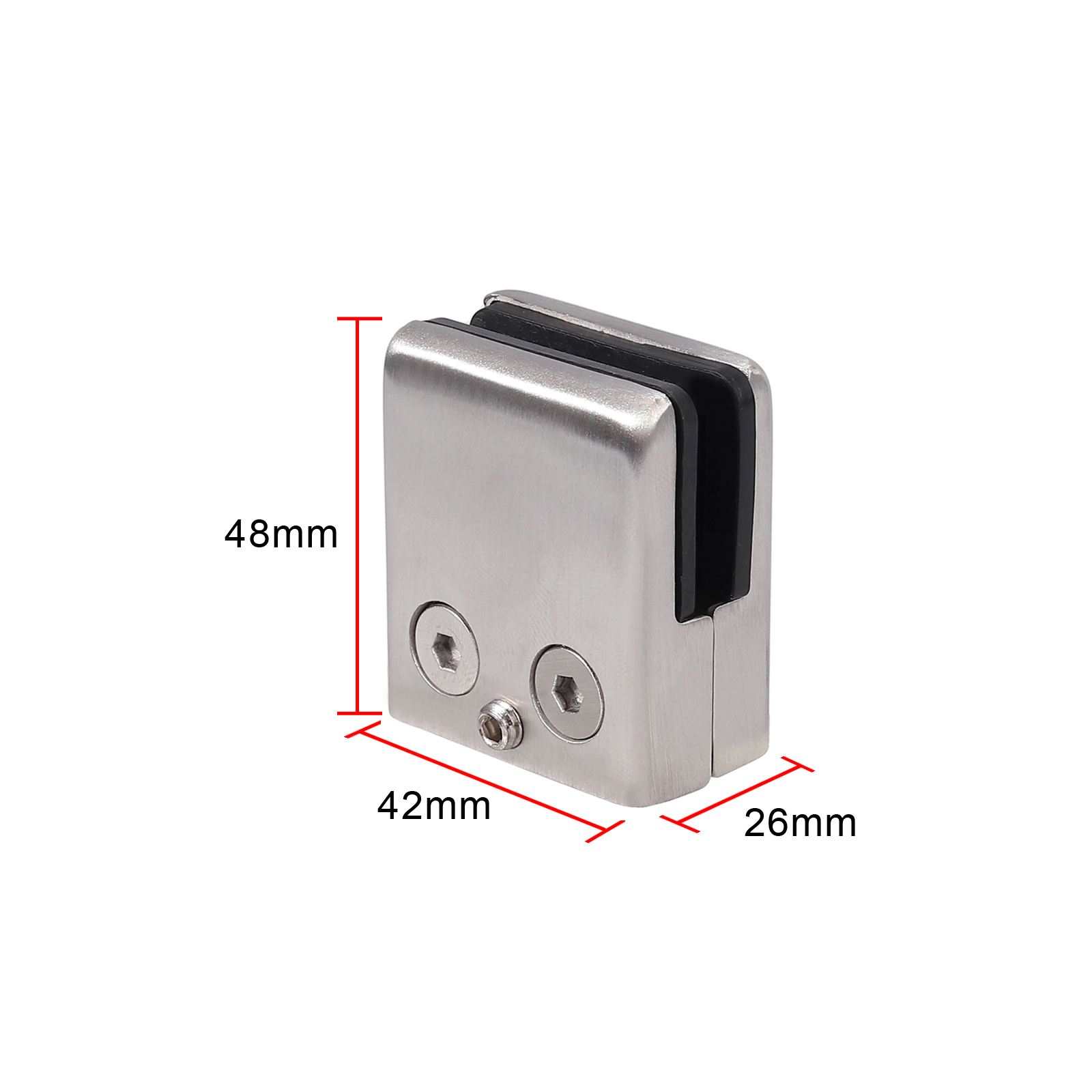 Garllen 8Pc Rechthoek Geborsteld Afwerking Glas Cl... – Vicedeal