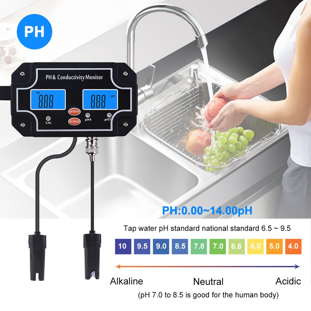 yieryi Digital Online PH/EC Conductivity Monitor M... – Vicedeal