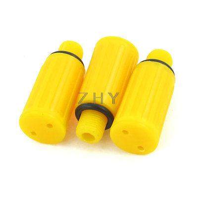 3 Pcs 10mm Male Thread Dia Yellow Plastic Oil Plug... – Vicedeal